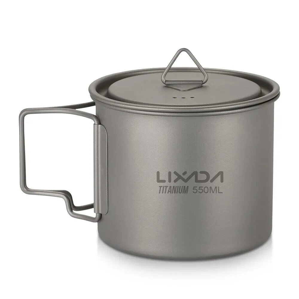 Кружка Lixada титановая 300/350/450/550/650 мл 550ml