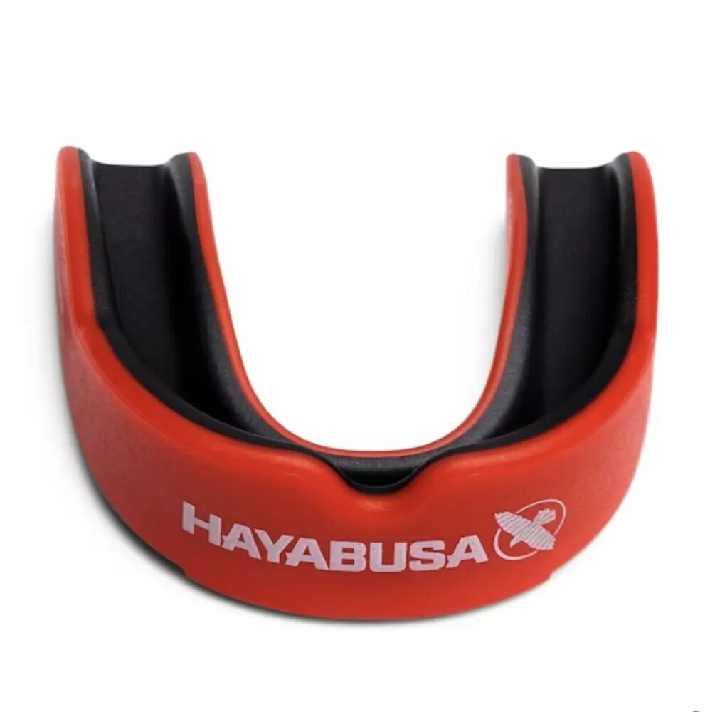 Капа для бокса Hayabusa Combat Mouthguard красного цвета для взрослых, с футляром