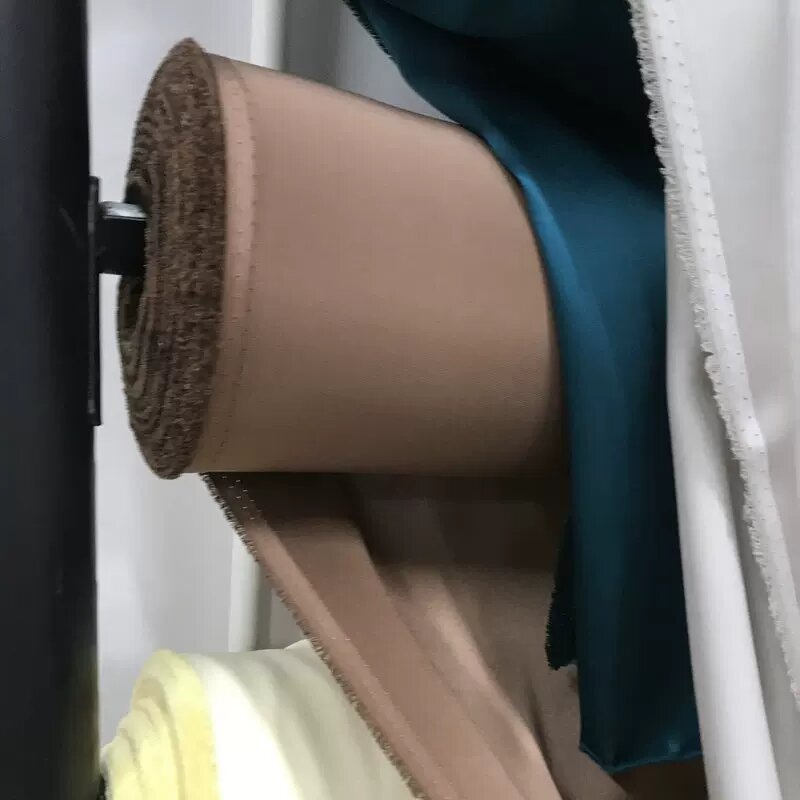 Широкая шелковая ткань для постельного белья из 100% тутового шелка, плотность 19 мм, однотонный креп-сатин, коллекция