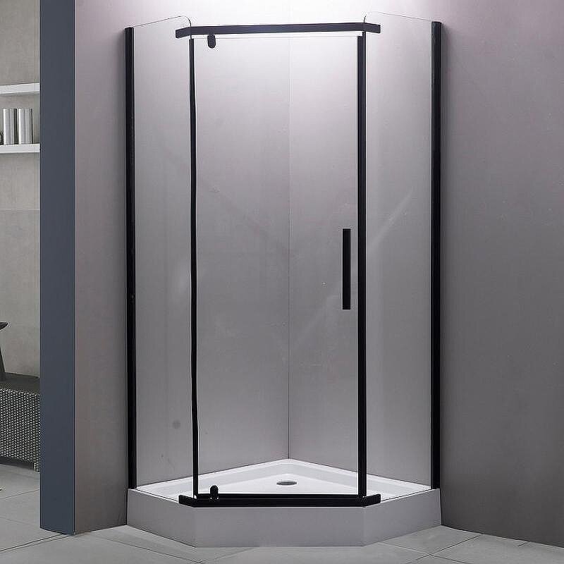 Душевой уголок Esbano ESR-7160B 90x90 ESUGR7160B профиль черный матовый стекло прозрачное