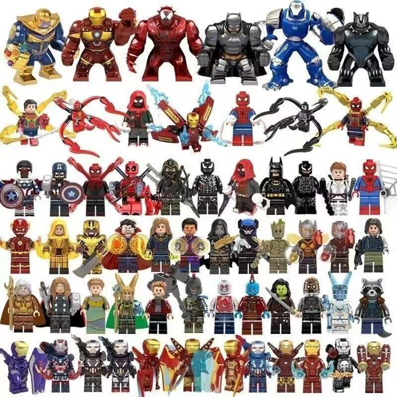 Набор фигурок Марвел Лего фигурки Marvel Супергерои случайно 40 штук