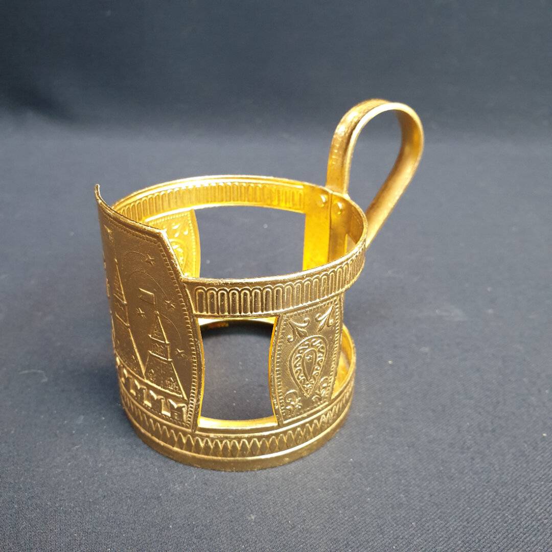 Винтажный подстаканник Кремлевские башни, алюминий. СССР