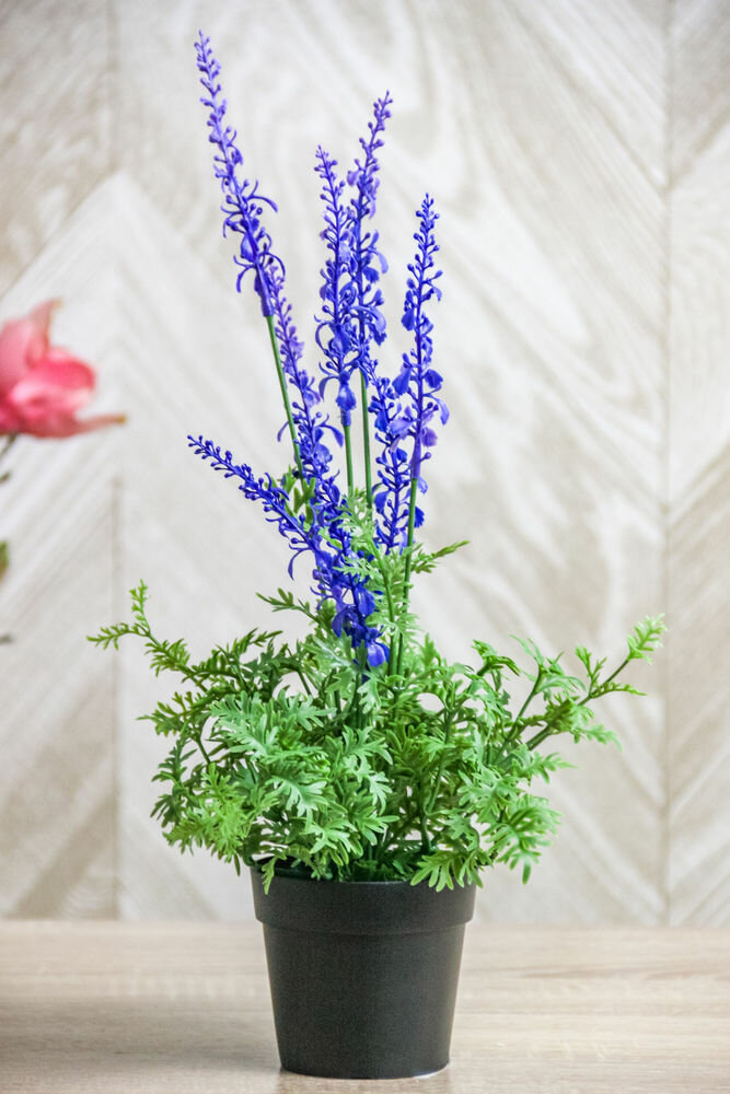 Искусственные цветы в горшке лаванда, 39 см, Summer Deco 5010103