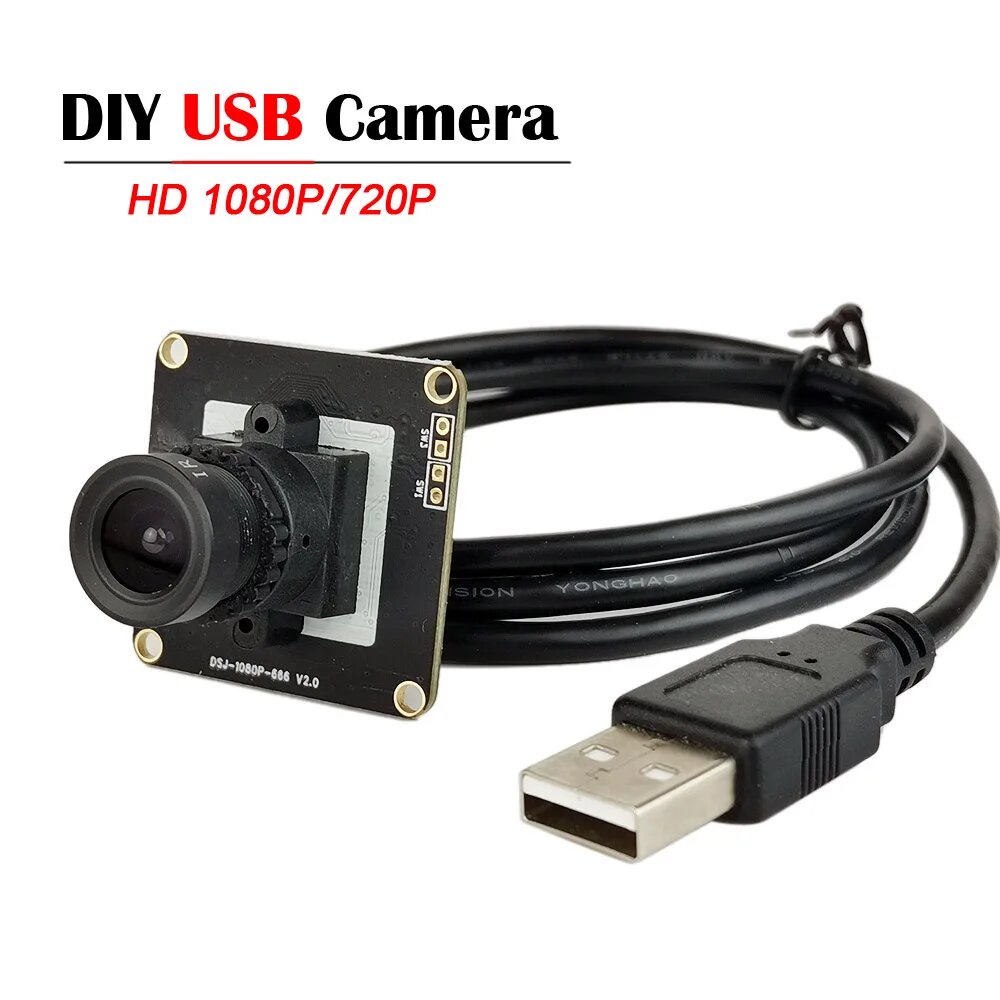 USB-камера 720P, сенсор 1080P, фокус 2.8 мм