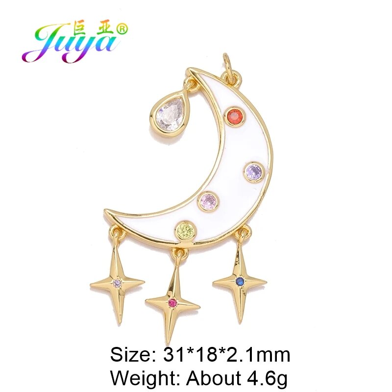 Juya подвески из смолы с эмалью Gold