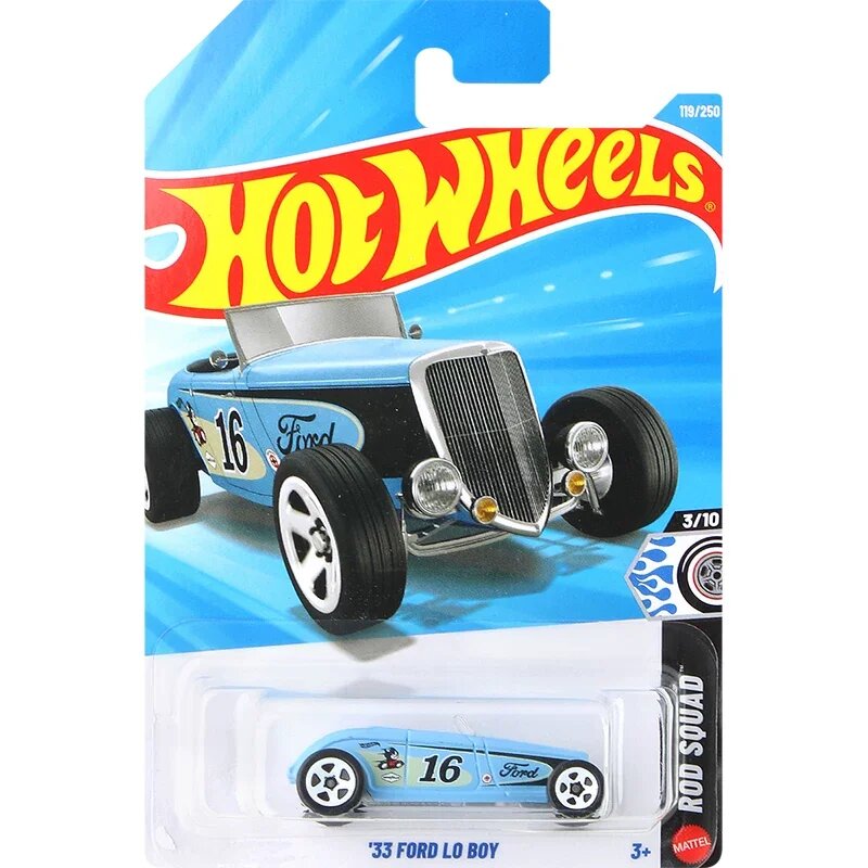 Hot Wheels '33 Ford LO BOY, голубой, 1/64