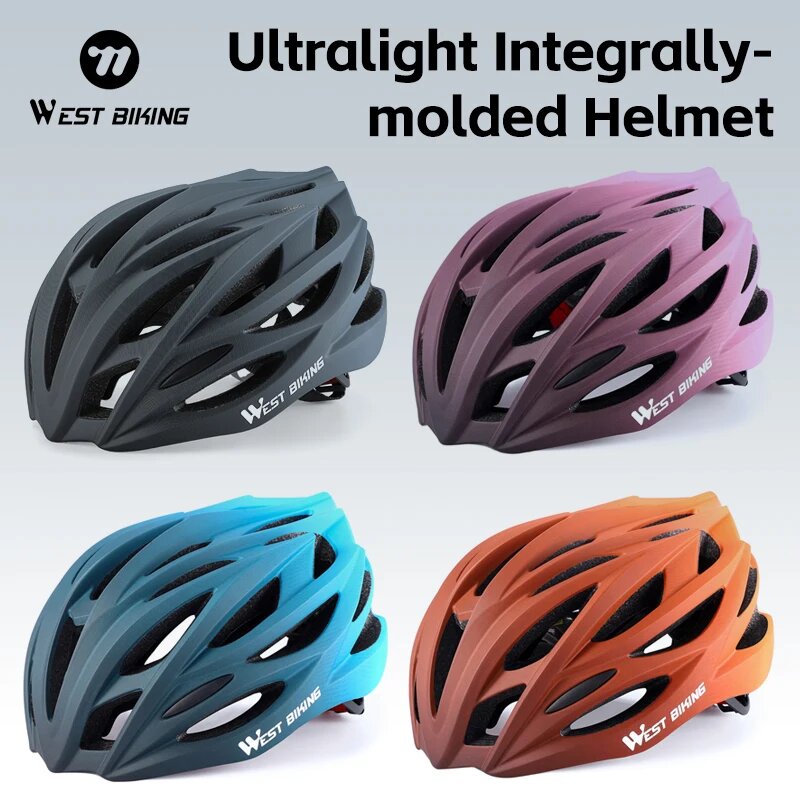 Велошлем West Biking, Gradient Silver — фото 1