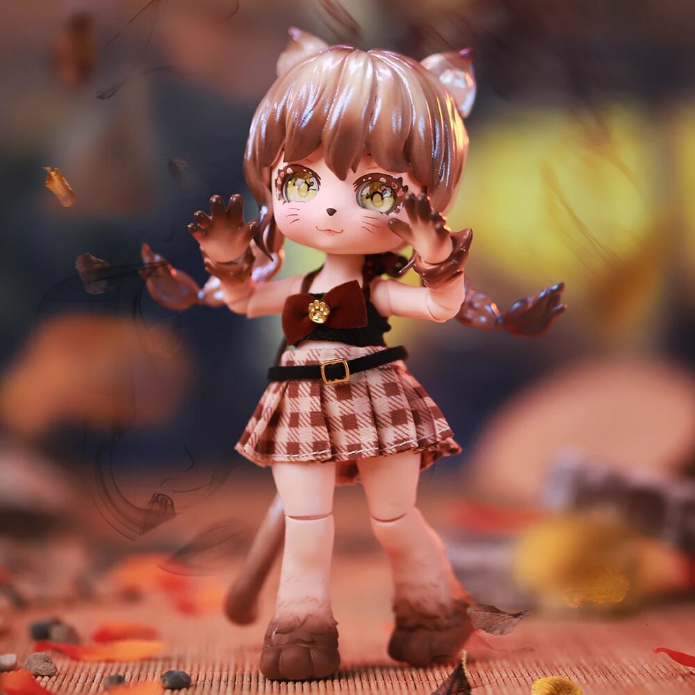 Коллекционная кукла Maytree 1/8 BJD 14 см, Коричневый You ling
