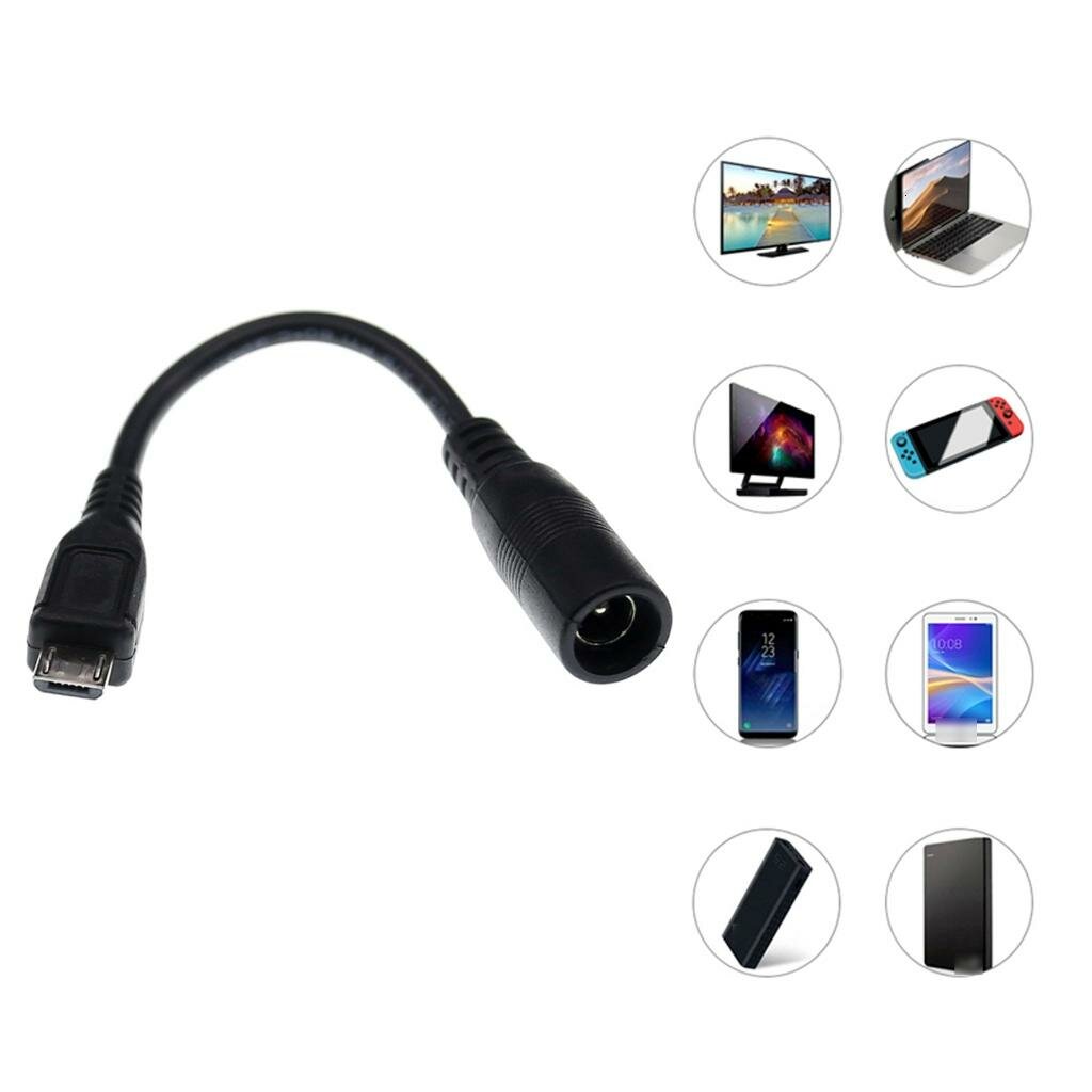 Адаптер DC 5,5×2,1 мм — micro-USB — фото 1
