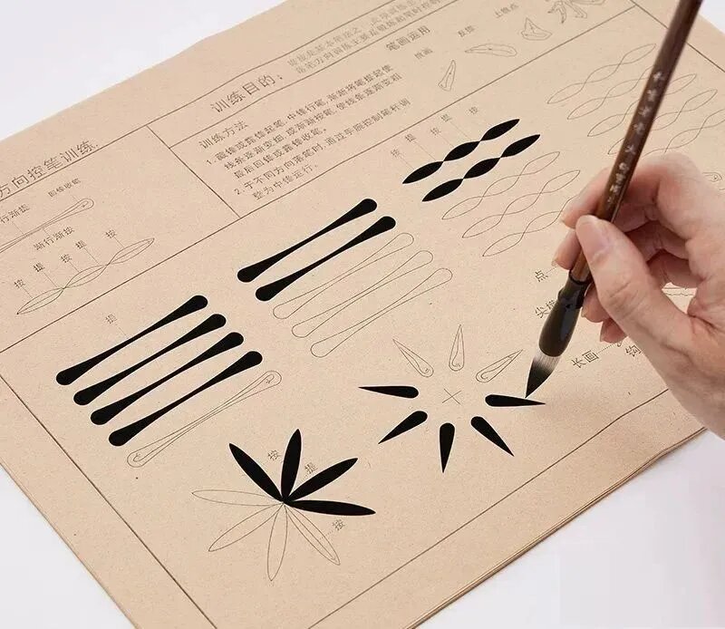 Бумага для рисования, 30 лист, для каллиграфии, китайская, бежевая