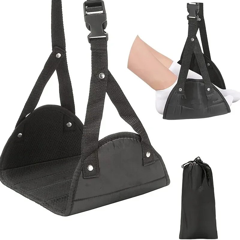Подставка для ног в самолет, дом, офис, BAP047-Black