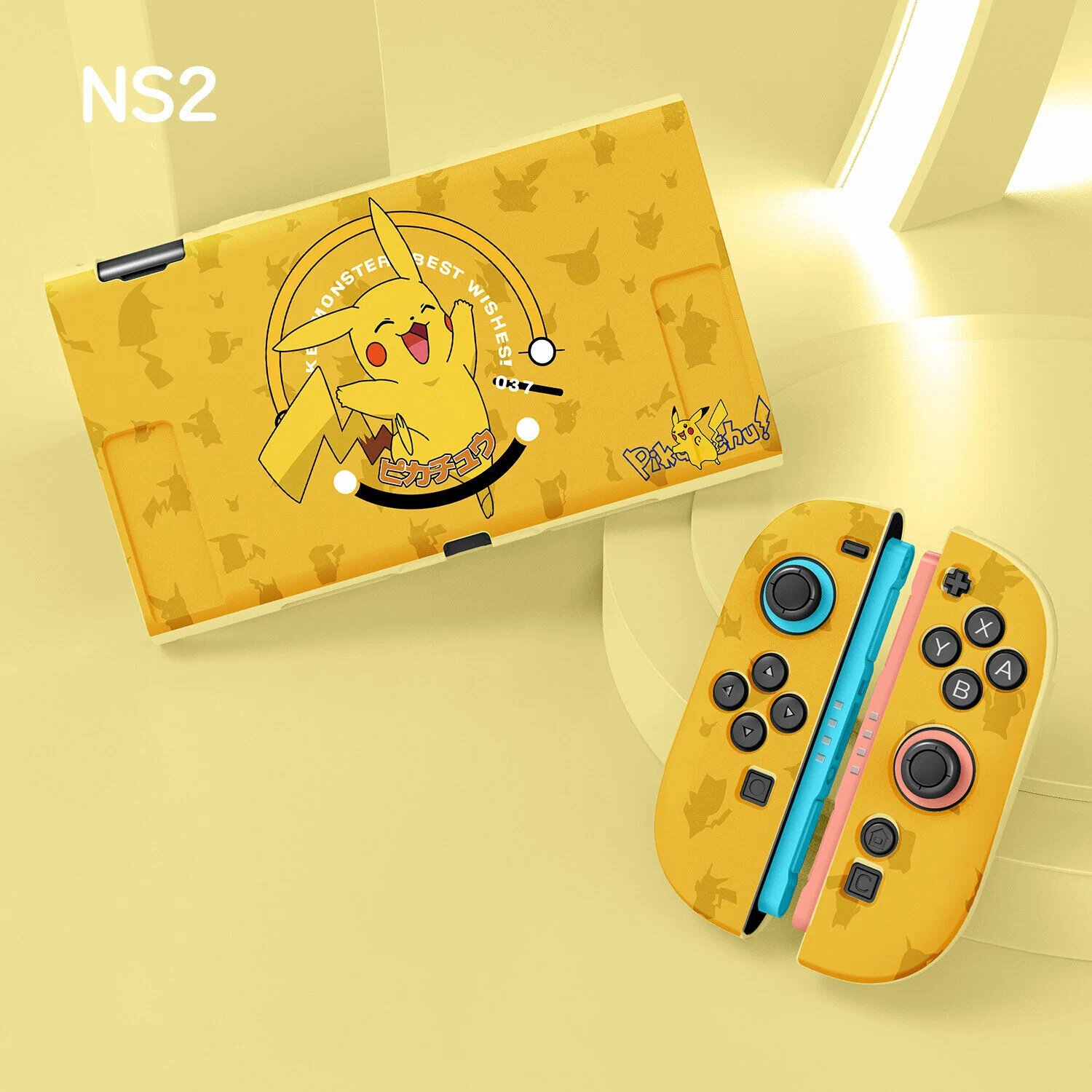 Чехол RL на Nintendo Switch 2, силиконовый, дизайн Веселый Пикачу