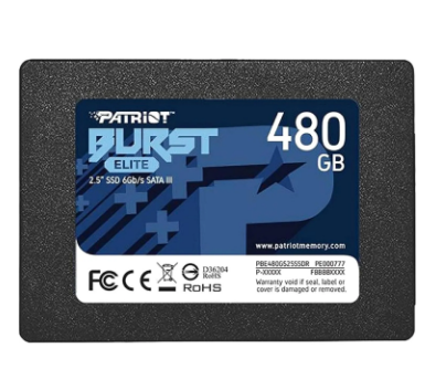 SSD накопитель Patriot BURST ELITE 480 ГБ (PBE480GS25SSDR)