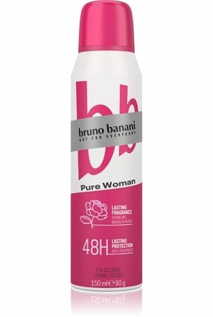 Bruno Banani Дезодорант Pure Woman Sparkling Mango & Peony, 150 мл, спрей