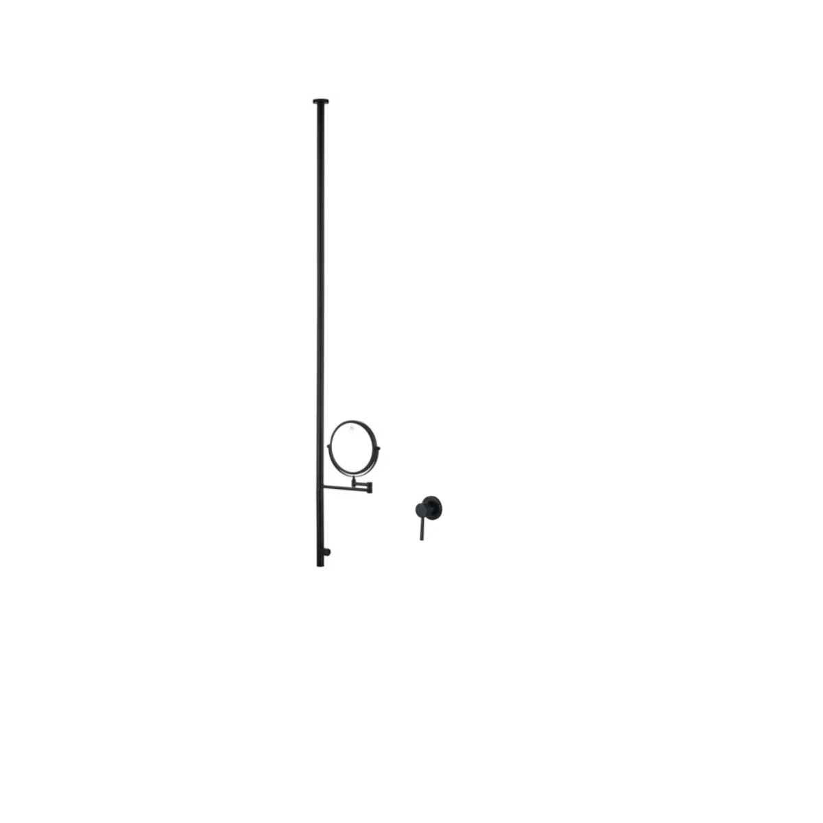 Раковина для ванной с зеркалом, одноотверстие, высокий раковина для раковины, смеситель для умывальника, кран горячей и холодной воды, золото, индивидуальная черная стена