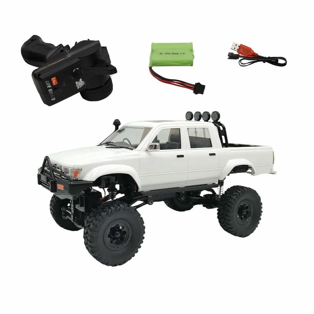Радиоуправляемый трофи WPL (#SG-C-64-1) WPL Naughty Dragon Hilux 4WD 1:16