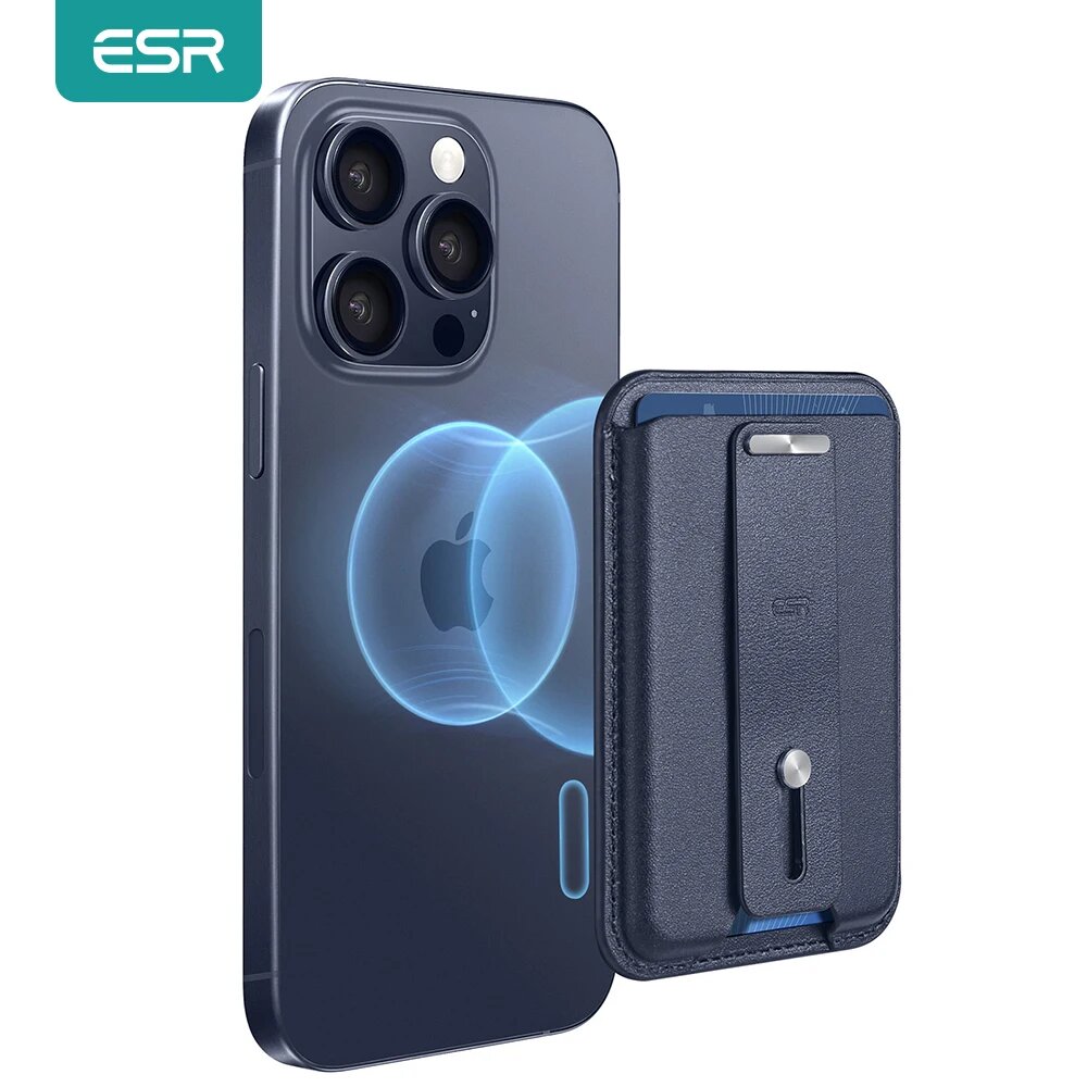 ESR магнитный кошелек для iPhone 12/13/14/15 Navy Blue