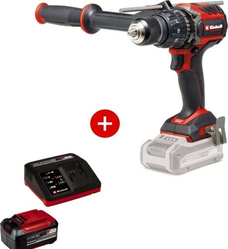 Дрель-шуруповерт аккумуляторная EINHELL PXC TP-CD 18/120 Li-i BL ударная АКБ 5.2 Ач, ЗУ230+ЗУ12, M-Case 4514310SET