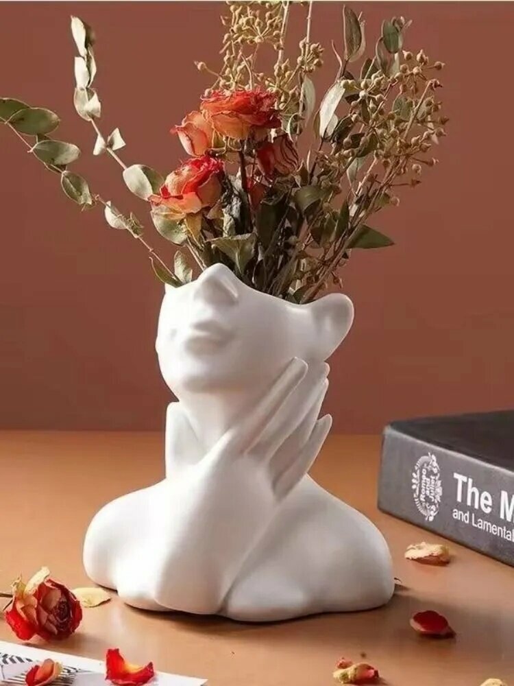 Ваза, 12 см , Пластик, 1 шт