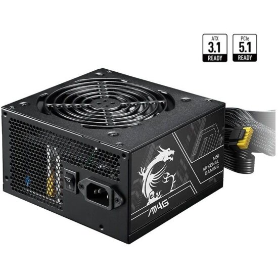 Блок питания Msi MAG A750BN, 750W, 80+ Bronze, ATX3.1