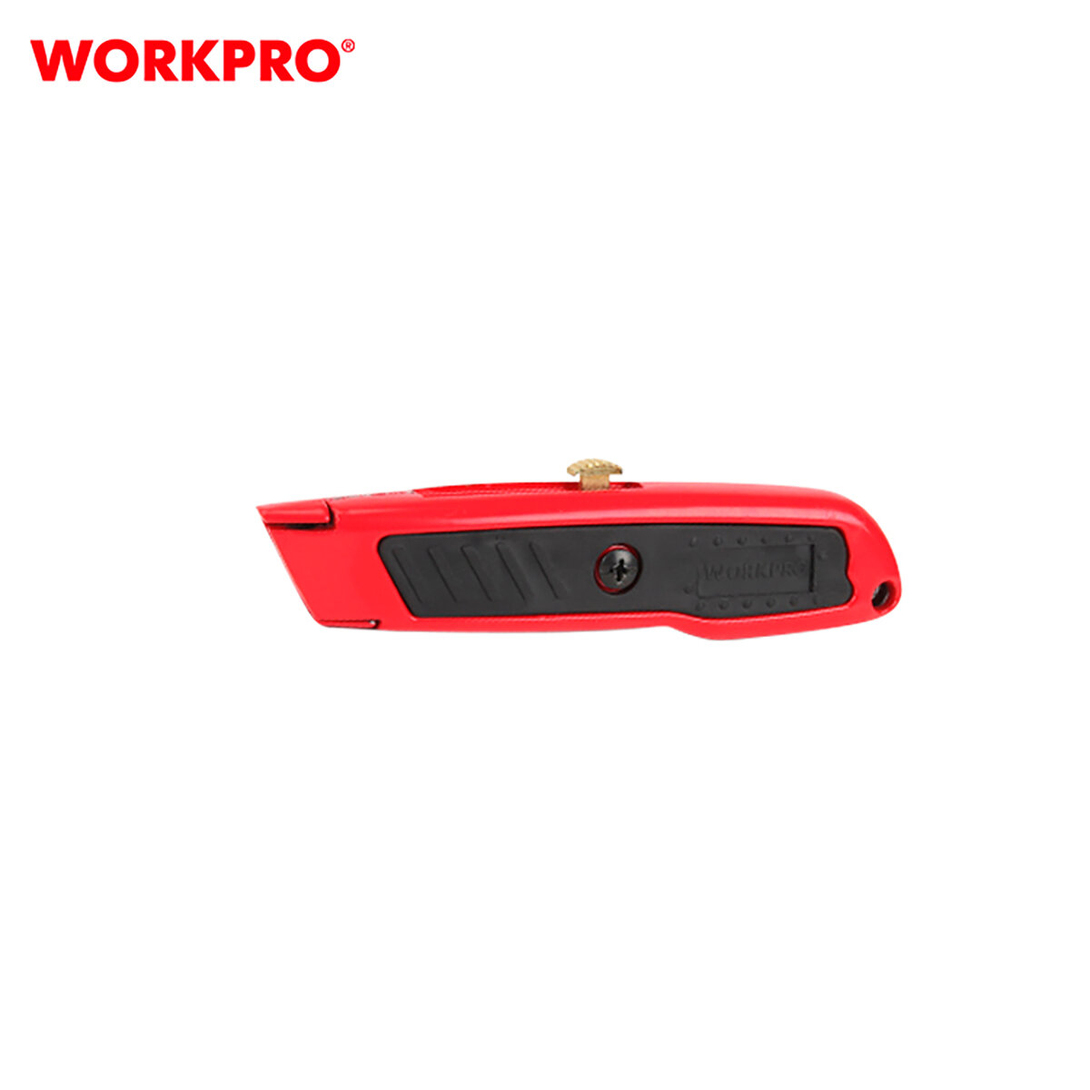 Нож пистолетный Workpro, трапециевидный, 3 запасных лезвия