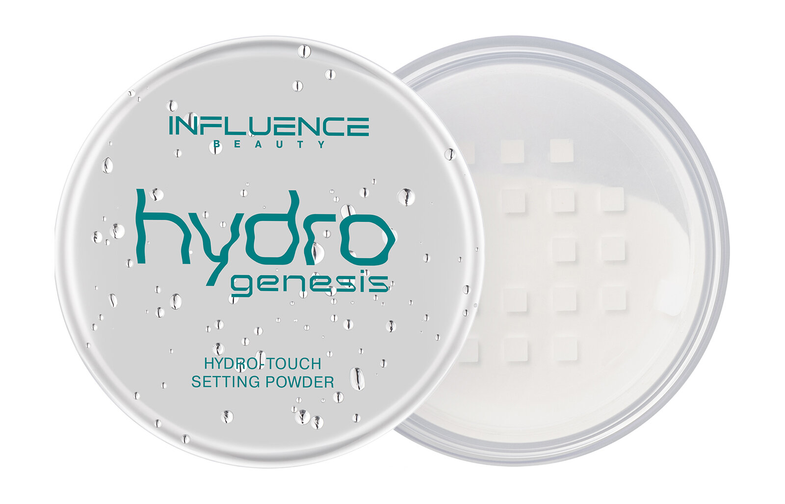 INFLUENCE BEAUTY Пудра с гидр-тач эффектом Hydrogenesis фиксирующая, 3,6 г, 01 Прозрачный (лимит.)