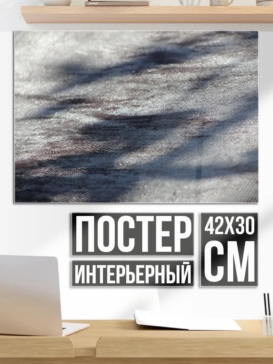 Плакат постер Текстура дерева с тенями