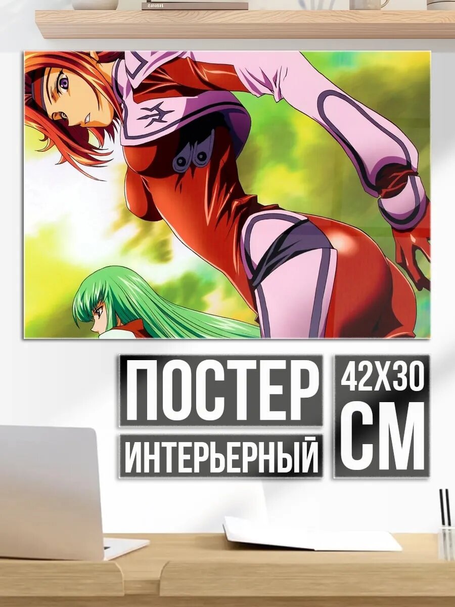 Плакат постер Аниме девушки в костюмах
