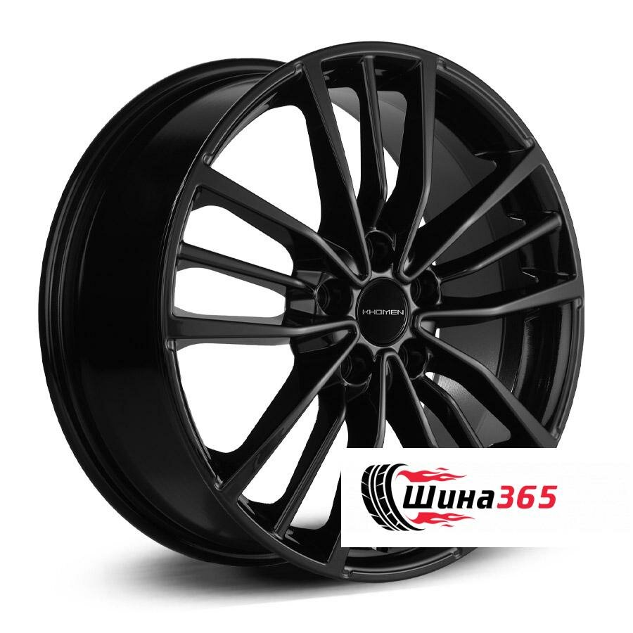 Литой колесный диск KHOMEN WHEELS 1812 R18 / 7J PCD 5x108 ЕТ 33 ЦО 60.1 Black