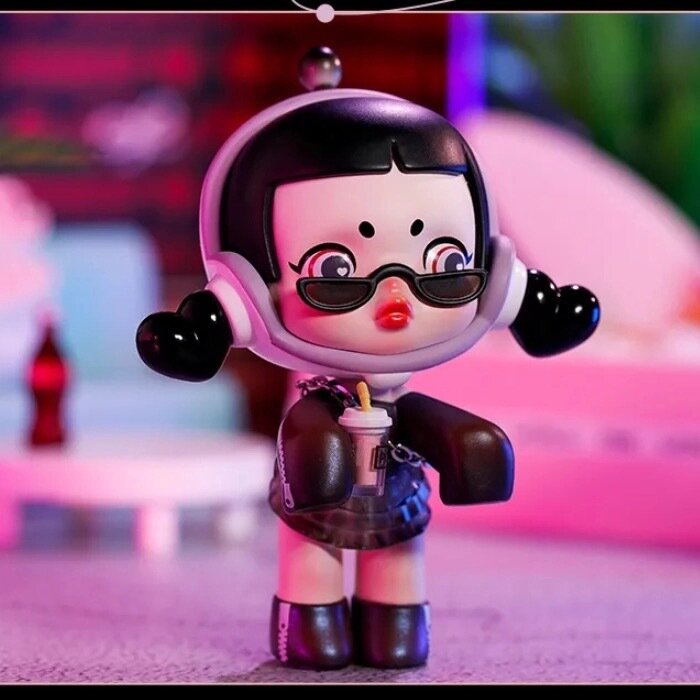 Коллекционные фигурки Pop Mart Blind Box из серии "Модные медведи и кошки", стильные декоративные игрушки, фигурки кошек из блайнд-боксов.