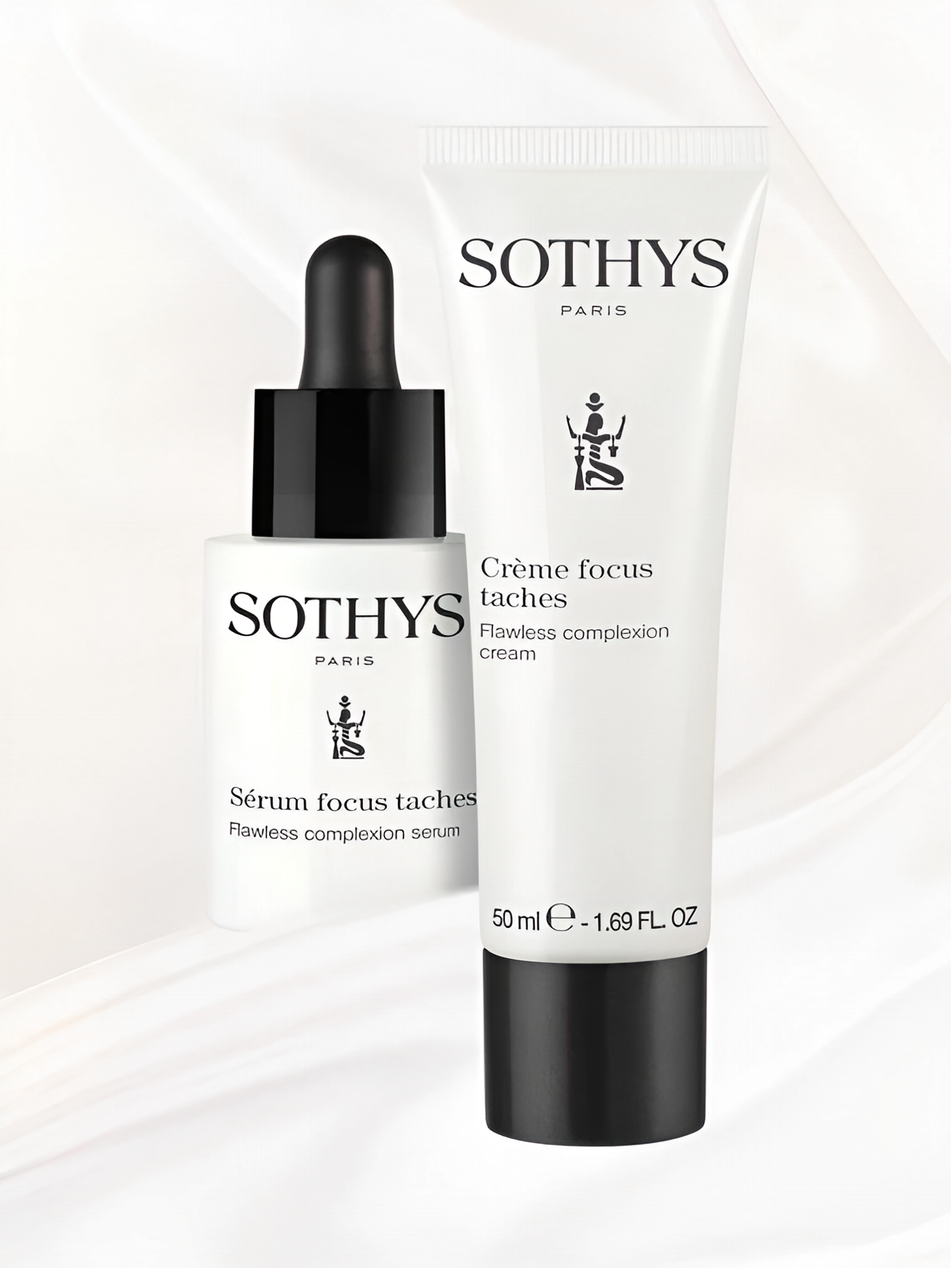 Набор косметики Sothys, сыворотка и крем для лица от пигментации, 30мл и 50мл