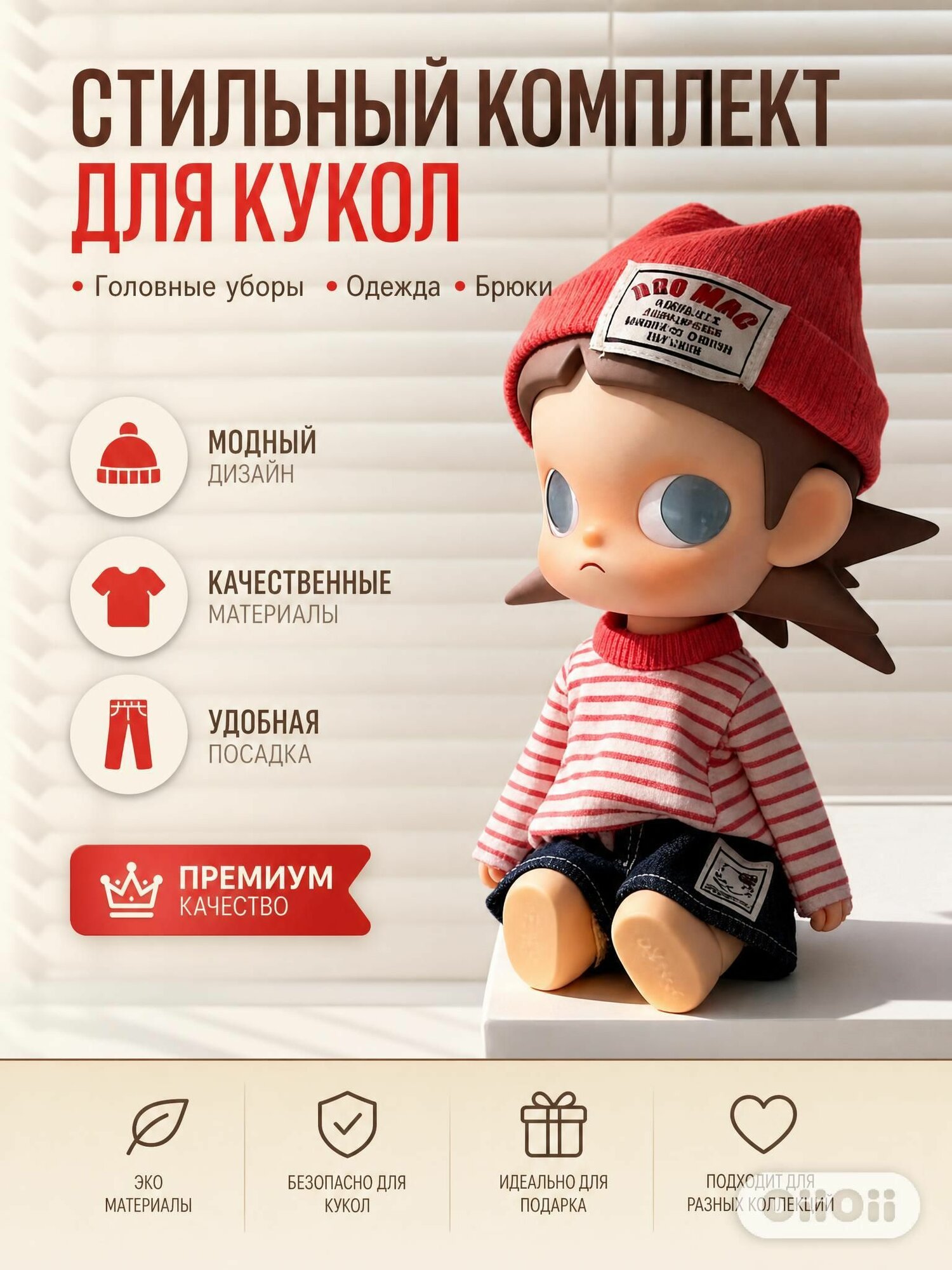 Одежда для куклы Zsiga масштаб 1/8, комплект , новинка, мультяшный сменный наряд