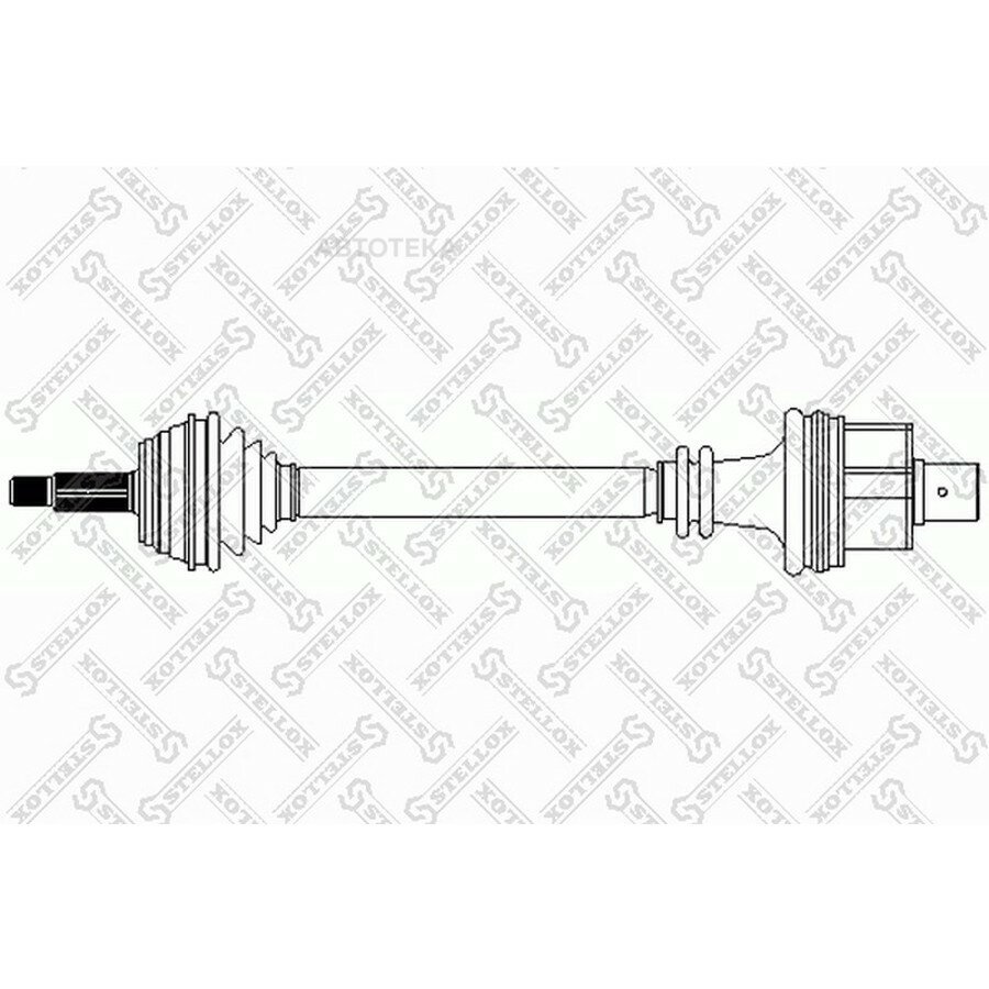 Привод правый 721mm ABS 21067\ Renault Clio II/Kangoo 1.1-1.6 98> STELLOX 1581020SX