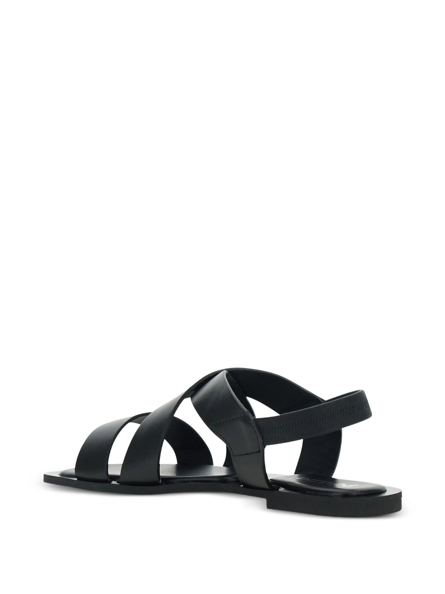 Босоножки Pollini Crossover-strap slingback sandals, размер 36 EU, black/black — фото 1