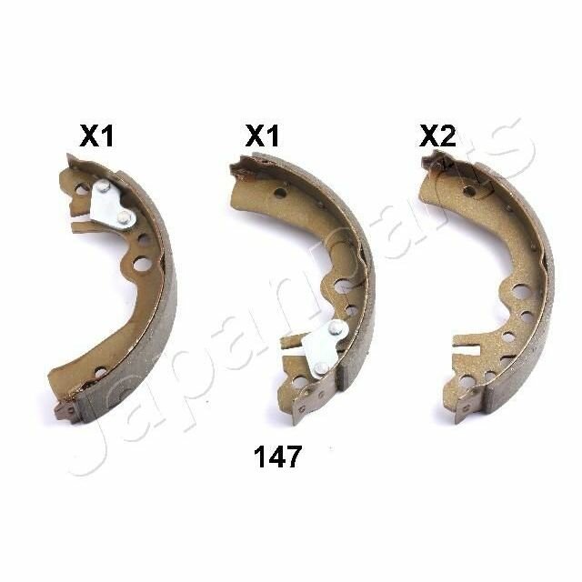 Колодки тормозные барабанные JAPANPARTS GF-147AF Nissan Note 1.5L E11 05-, March 1.4L Bk12 02-08, 1.2L Ak12 02-09, 1.0L K12 02-03, Cube 1.4L Bz11 02-05, 1.5L Ygn, Yg, Yz11 05-08