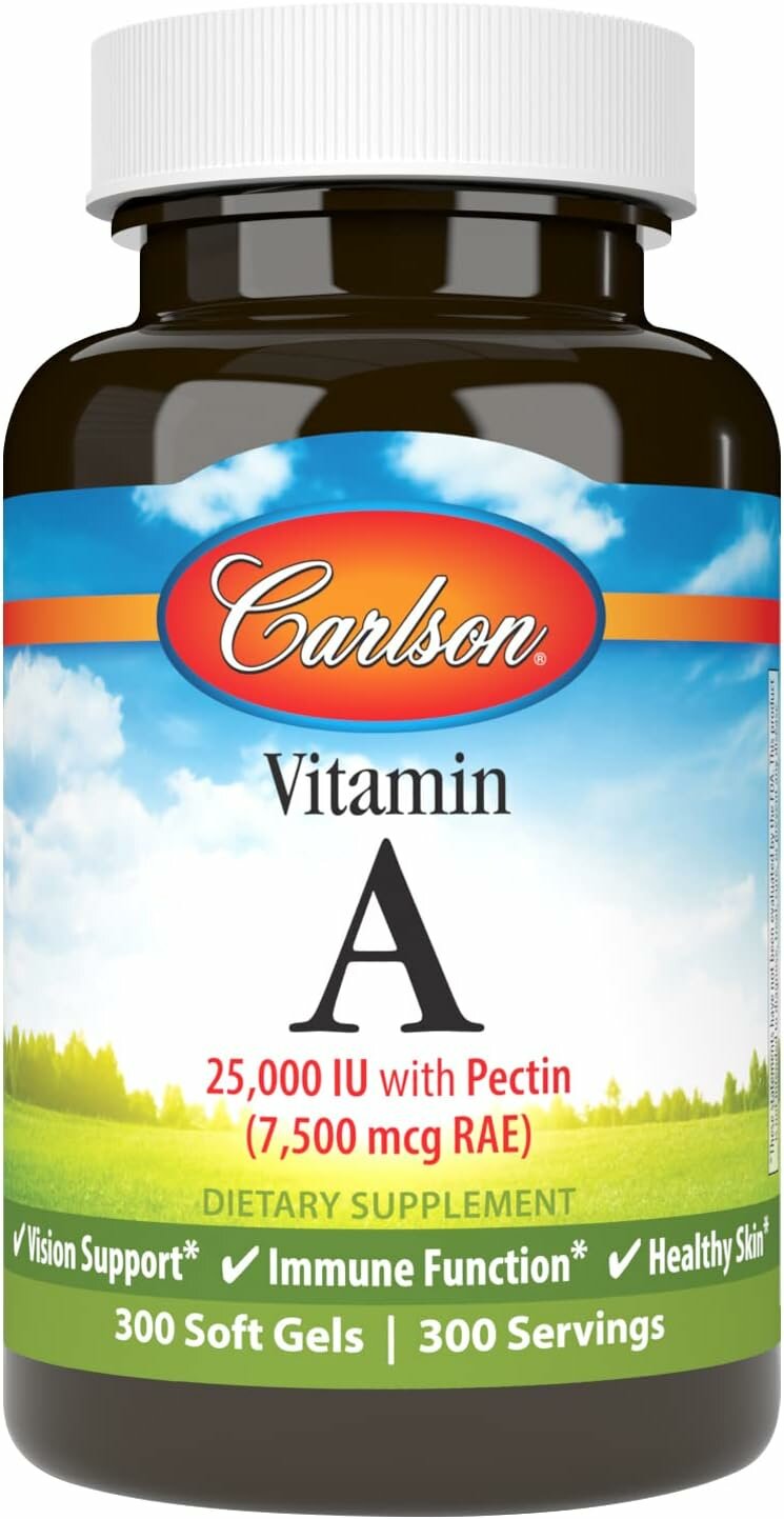 Carlson labs Vit A&D 25000/1000IU 100 SG 100 Soft Gel