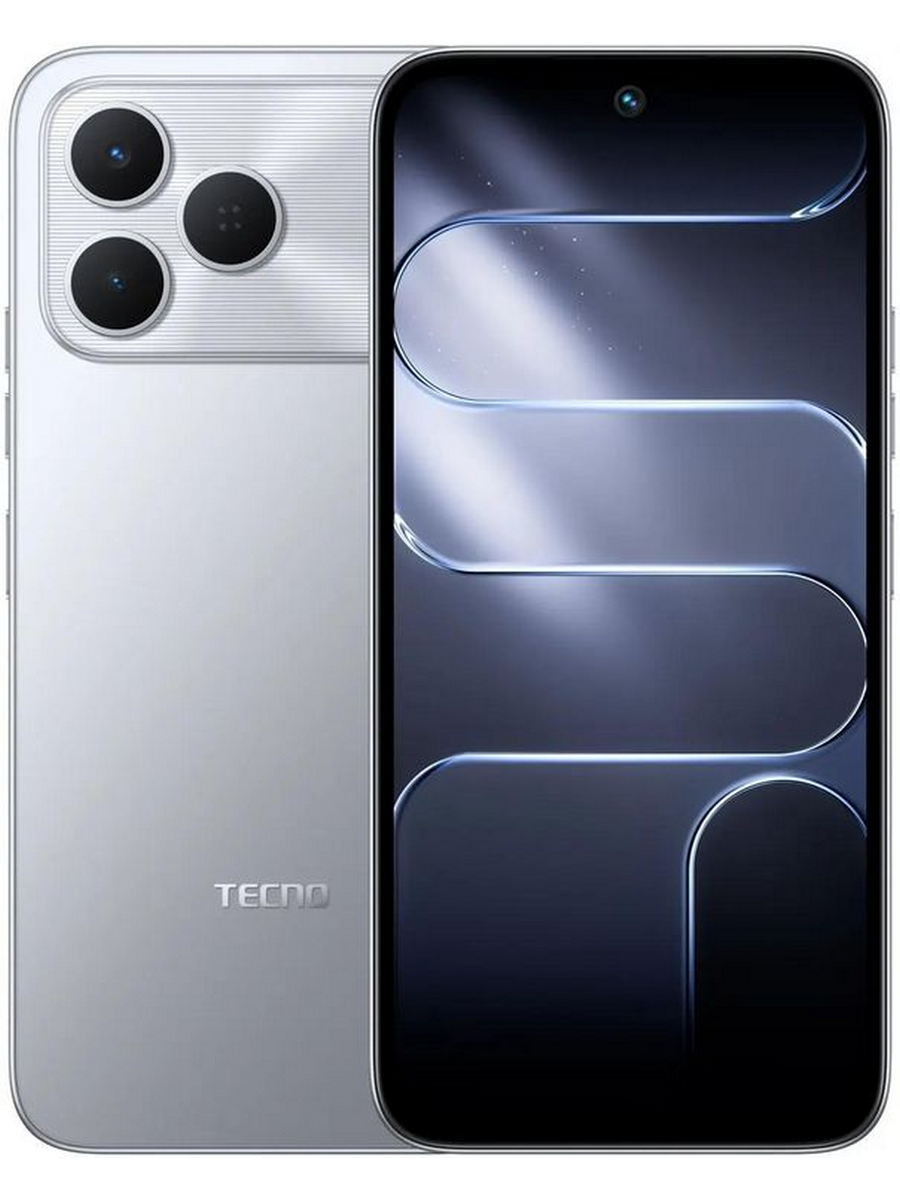 Смартфон Tecno Spark 50 8/256 Гб Титановый серый 2 sim 6.78″ IPS LCD, 120Hz 2G, 3G, 4G (LTE) 7000 mAh RU