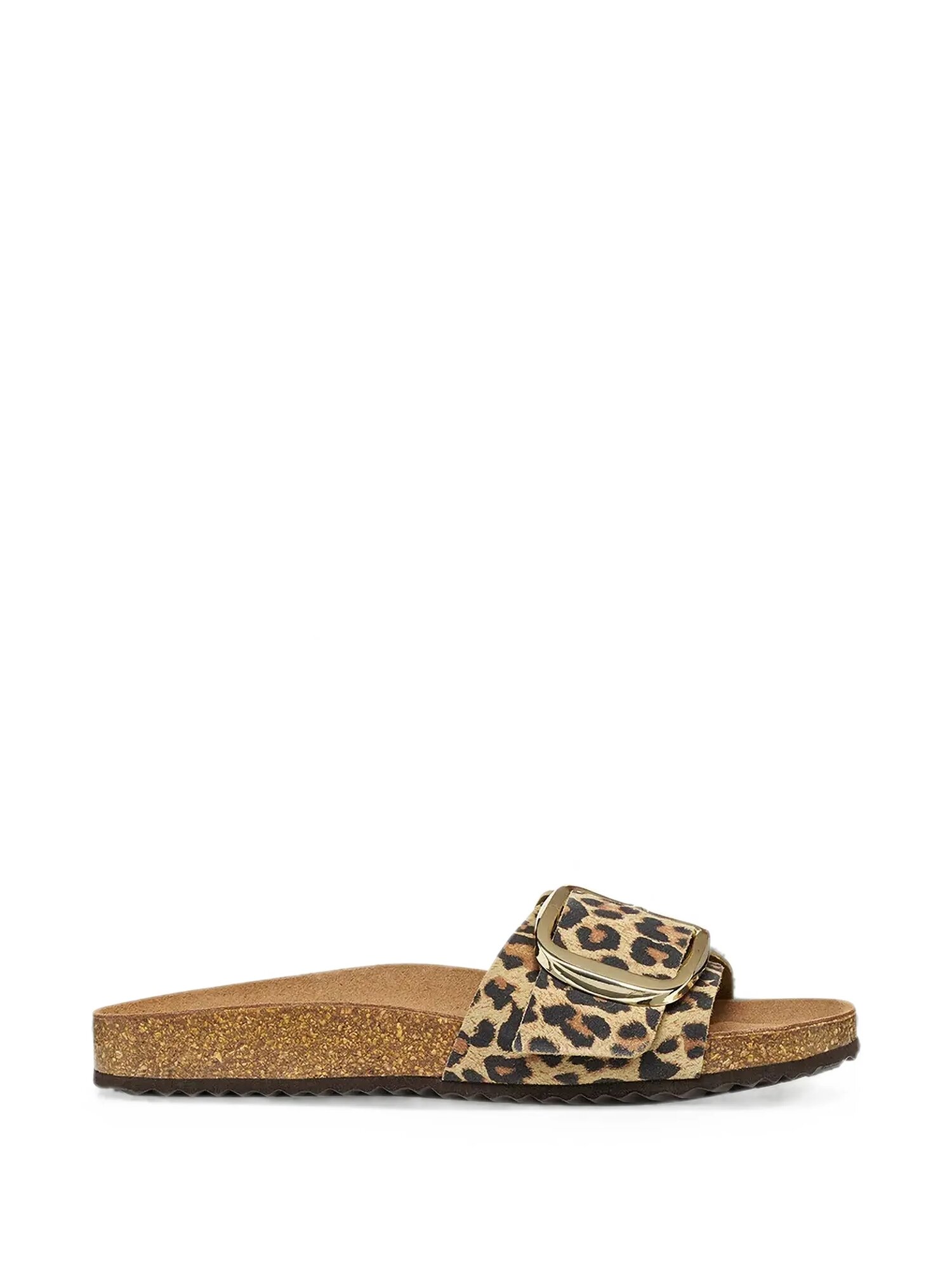 Шлёпанцы Brionia R leopard-print buckle-detail slides