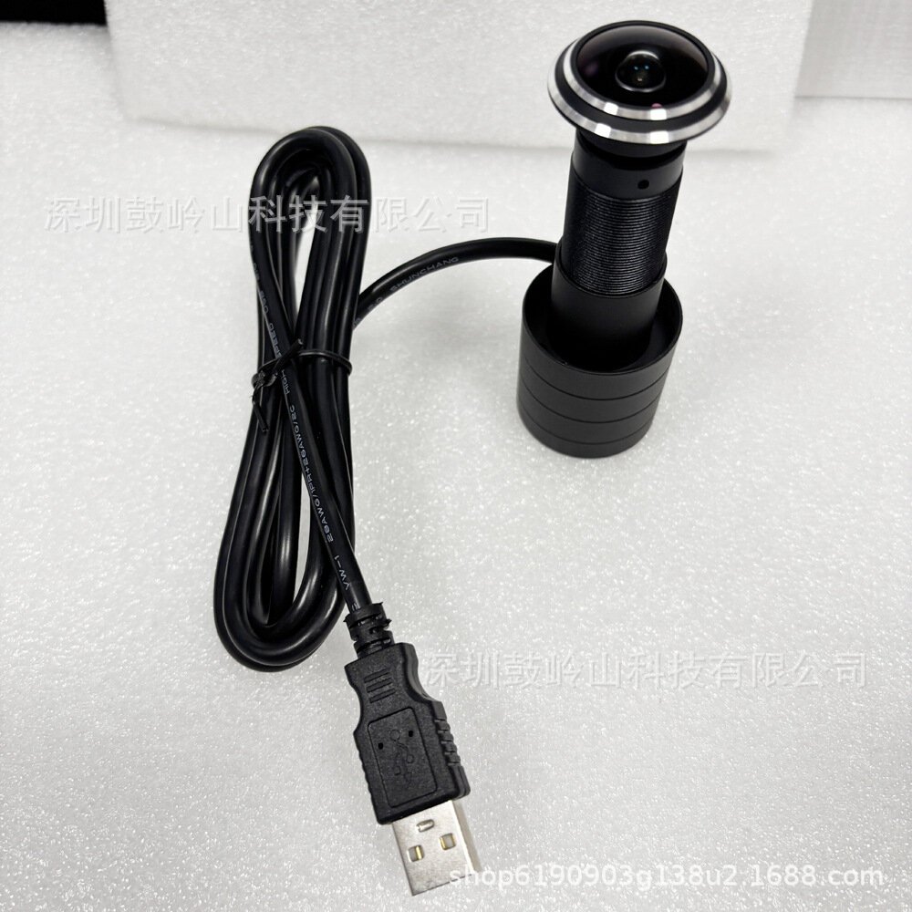 Промышленная USB-камера для двери 2 МП с широкоугольной линзой 1,78 дюйма и золотой кромкой для домашней безопасности