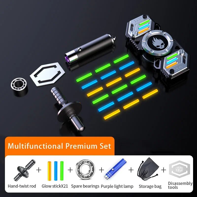 Непоседа Спиннер Звездный солдат Silver Premium set