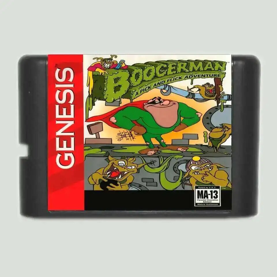 Boogerman 16-битная игровая карта для Sega Mega Drive RUSSIAN-JAP Shell