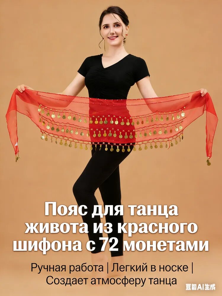 Аксессуары для танцев ярко-красный