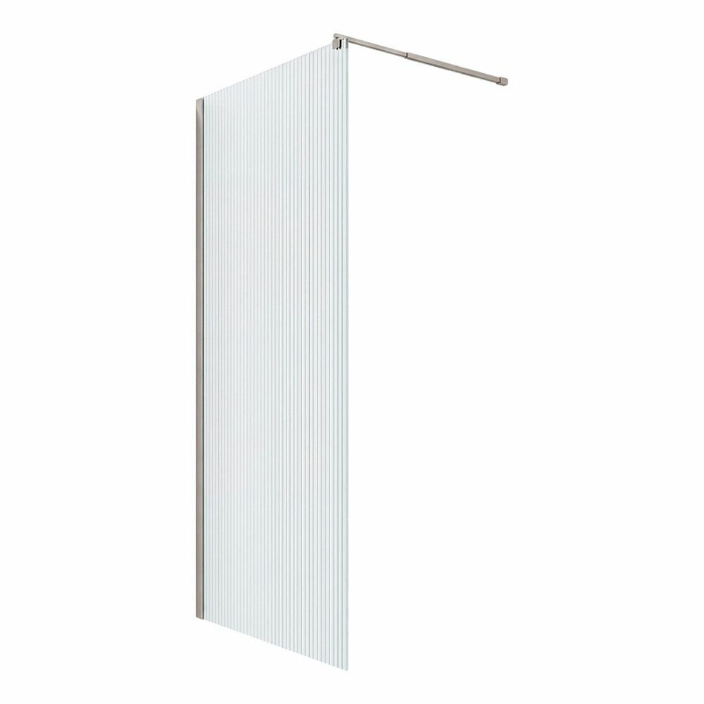 Душевая перегородка Loranto Walk-in 100х200 CS-Z02S-100 стекло рифленое 8 мм, профиль сатин