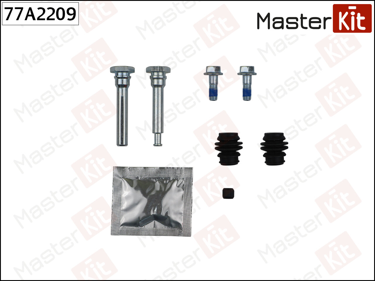 Комплект направляющих тормозного суппорта Ford FIESTA VI (CB1, CCN) 2008 -, Nissan JUKE (F15, MASTERKIT 77A2209