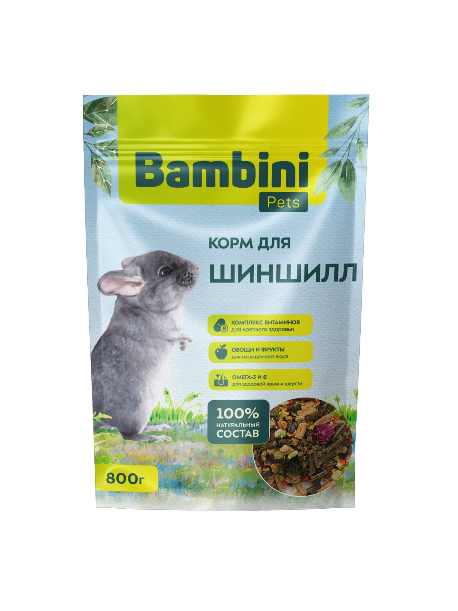 Bambini Pets - Корм для шиншилл (10 кг)