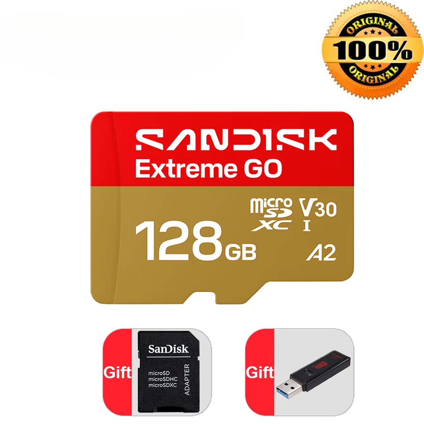 SanDisk Extreme 128GB microSDXC V30 A2