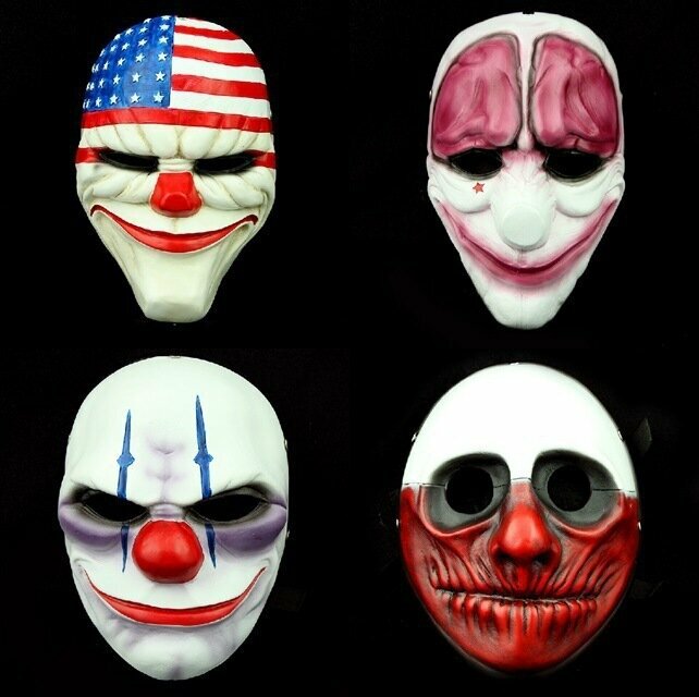 Подлинная маска Хэллоуина в стиле Payday 2 из резины с национальным флагом для коллекционеров и косплей-событий