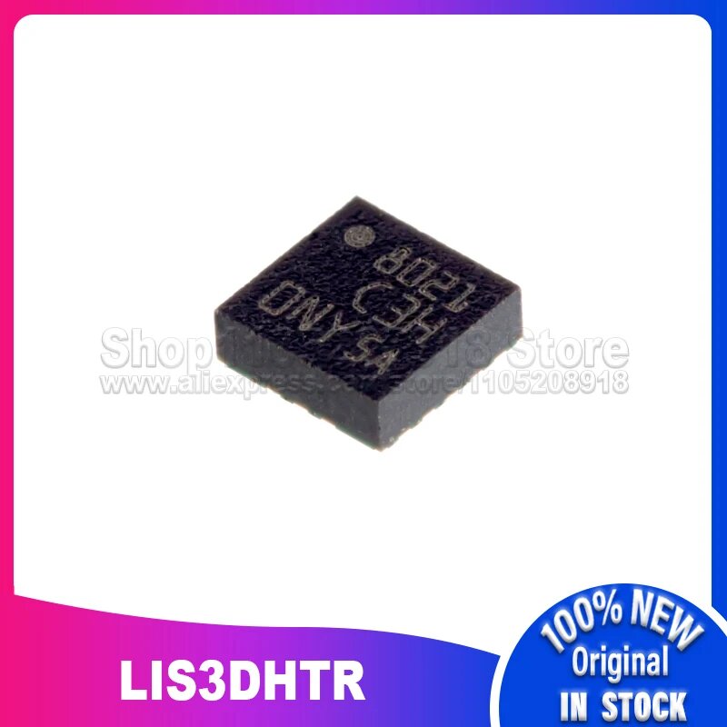50 шт./лот LIS3DHTR LIS3DH LGA-16 100% новый, в наличии на складе