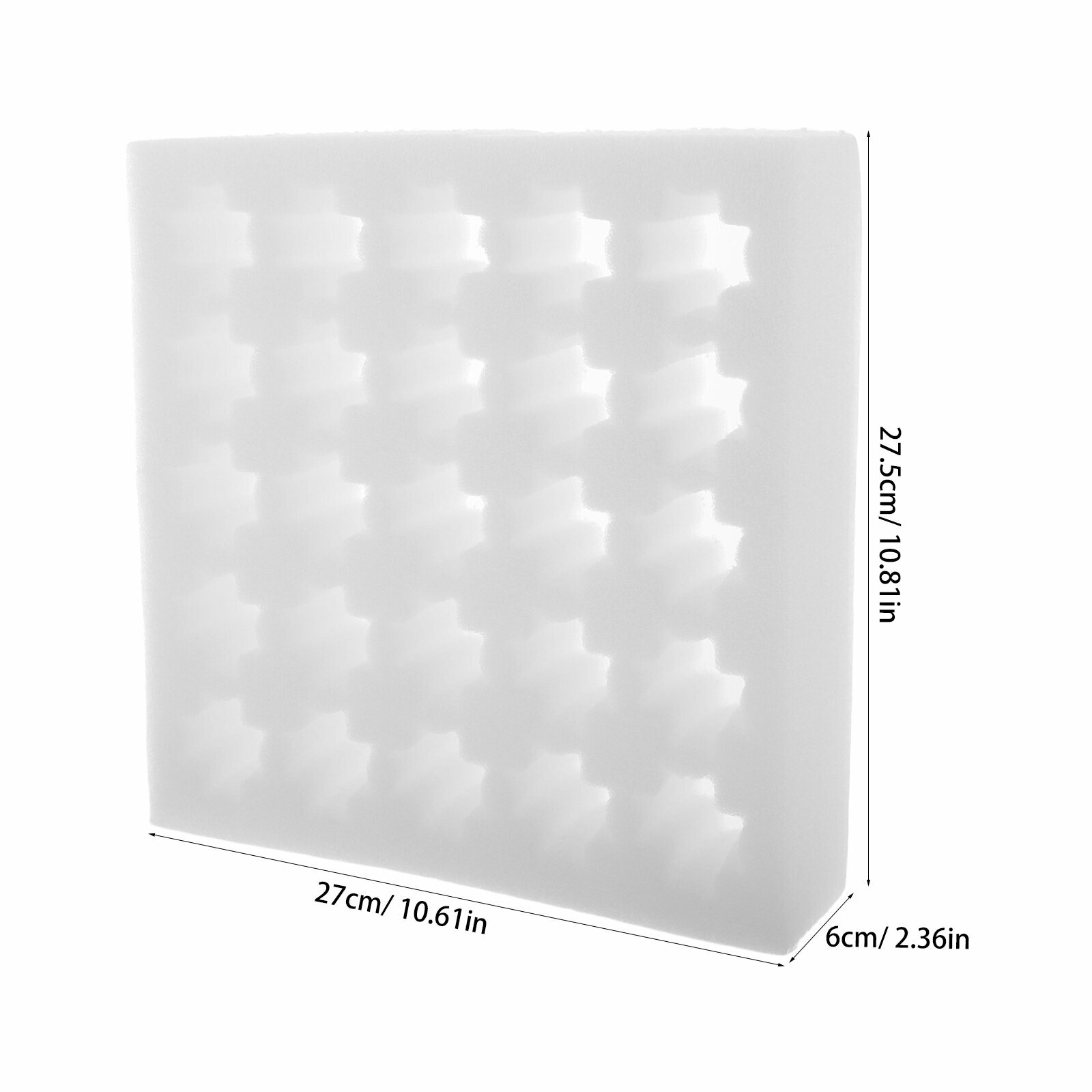Контейнер Для Яиц С Подушкой Безопасности На 50 Ячеек Белый 27X27X15 Cm