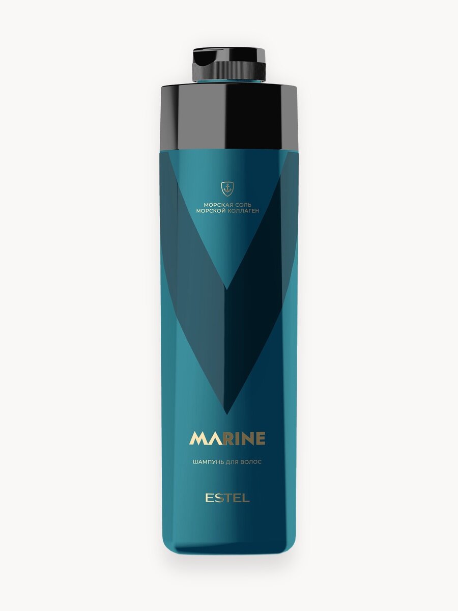 Шампунь мужской для волос ESTEL ALPHA MARINE PRO 1000 мл с морской солью + Дозатор